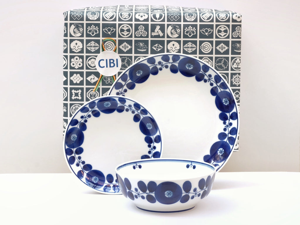 Hakusan Bloom Dinner Set (12 pcs) -CIBI