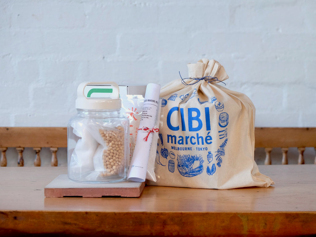Miso Making Kit - Okawa Glass Jar -CIBI